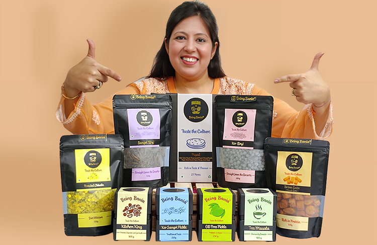 Being Bania is a premium grocery brand which serves traditional flavor