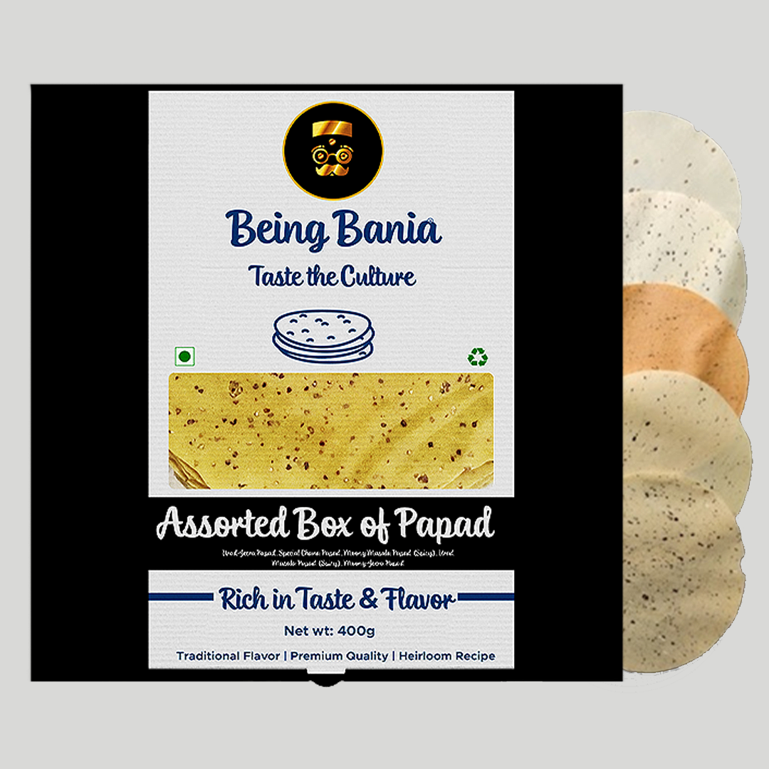 Assorted Pack of Papad | 5 Flavors in One Box | Handmade – Being Bania