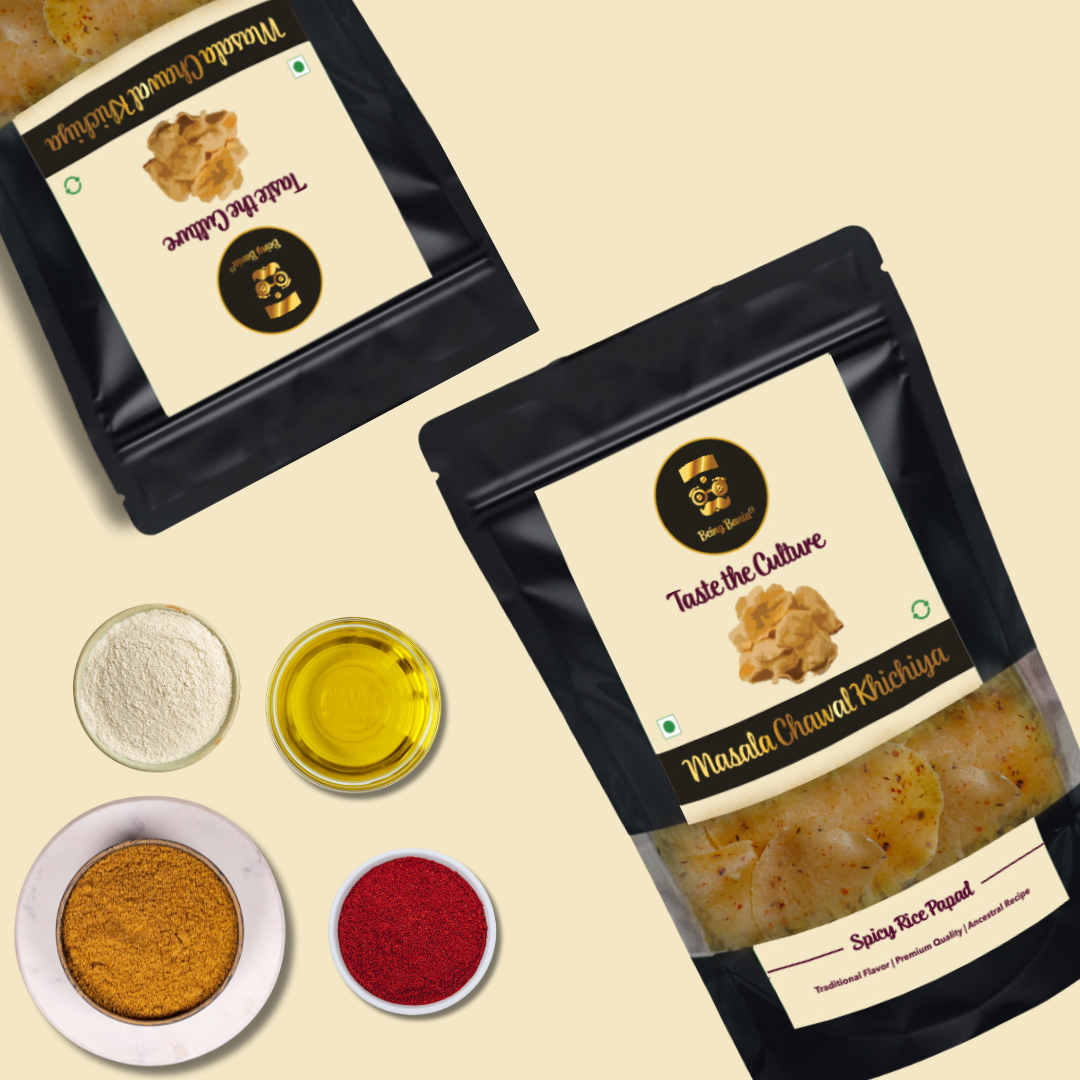 Masala and Jeera Chawal Khichiya | Handmade and Homemade Rice Papad ...