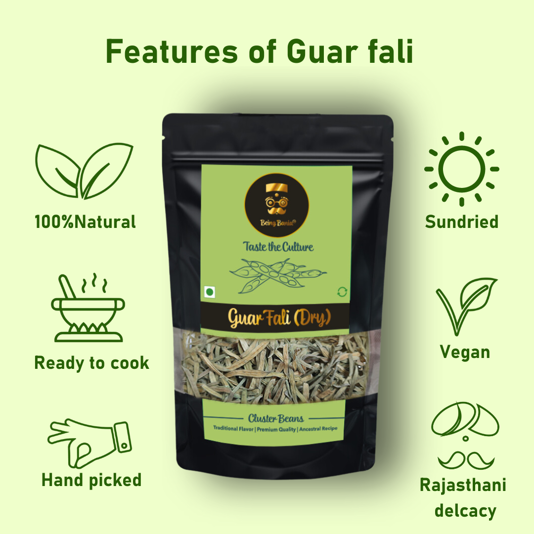 Rajasthani Guar Fali | Dry Vegetable | Cluster Beans | Free Recipe on ...