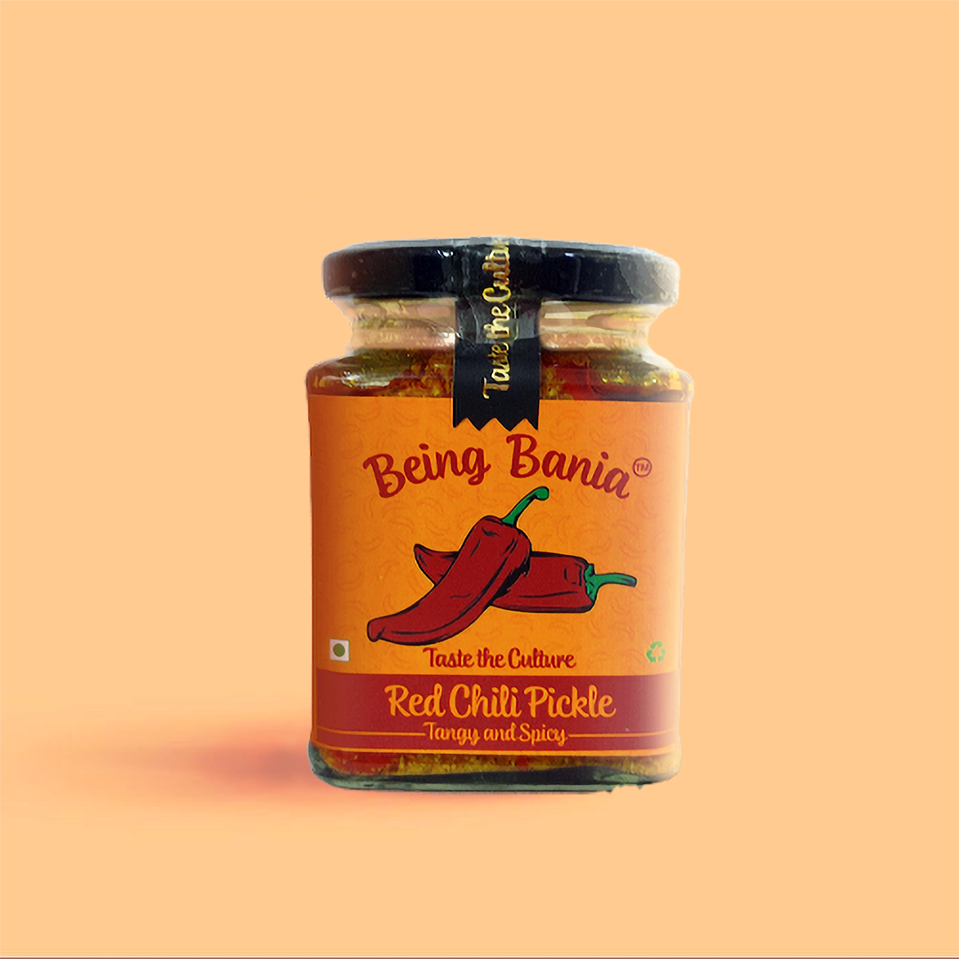 Stuffed Red Chilli Pickle | No Preservatives | 100% Natural – Being Bania