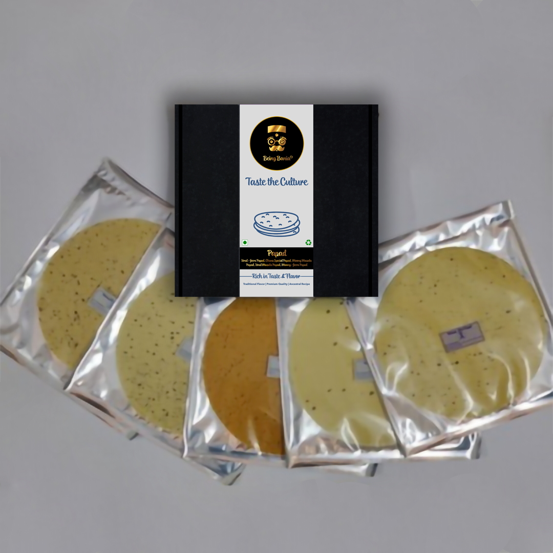 Assorted Pack of Papad | 5 Flavors in One Box | Handmade – Being Bania